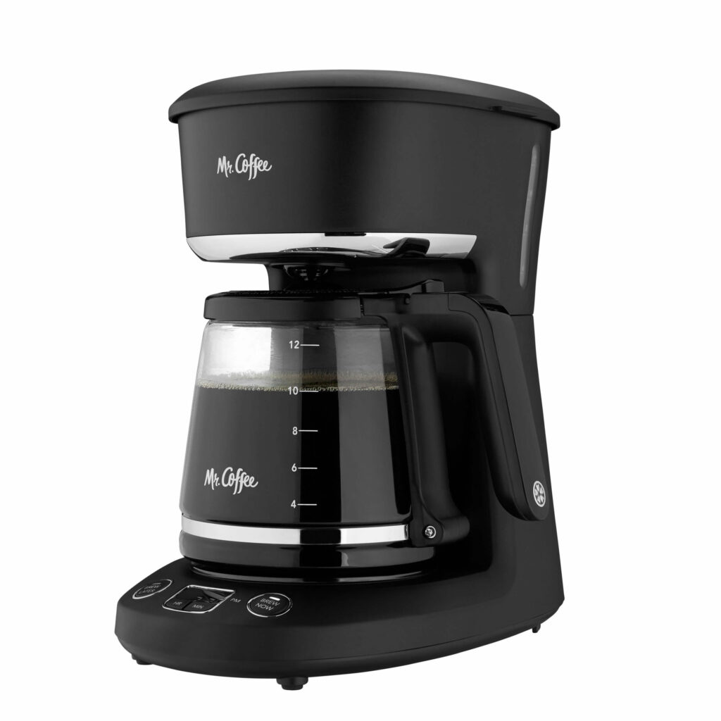 Mr. Coffee Coffee Maker with Auto Pause and Glass Carafe, 12 Cups ...